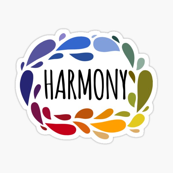 "Harmony Name Cute Colorful Gift Named Harmony" Sticker by kindxinn ...
