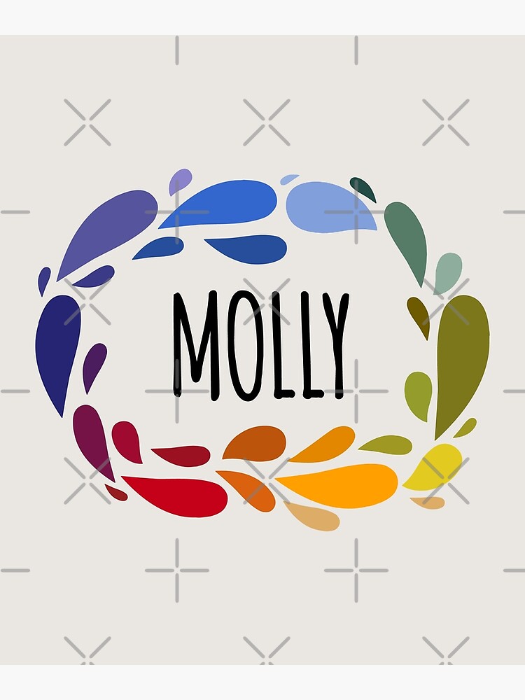 "Molly Name Cute Colorful Gift Named Molly" Poster for Sale by kindxinn ...
