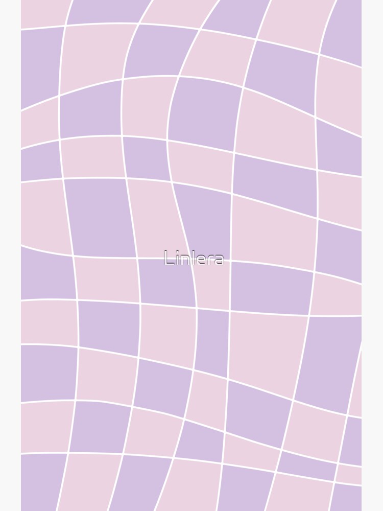 "Pink and Purple Checkerboard Art" Sticker for Sale by Linlera | Redbubble