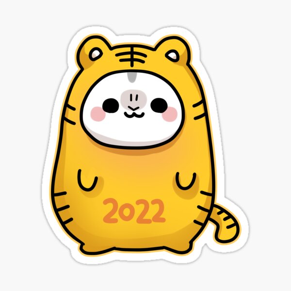 "Muji in tiger suit" Sticker for Sale by Rluuu | Redbubble