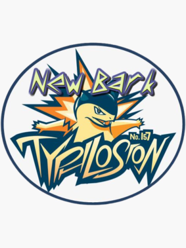 "New Bark Typhlosion" Sticker by NikoRyan | Redbubble