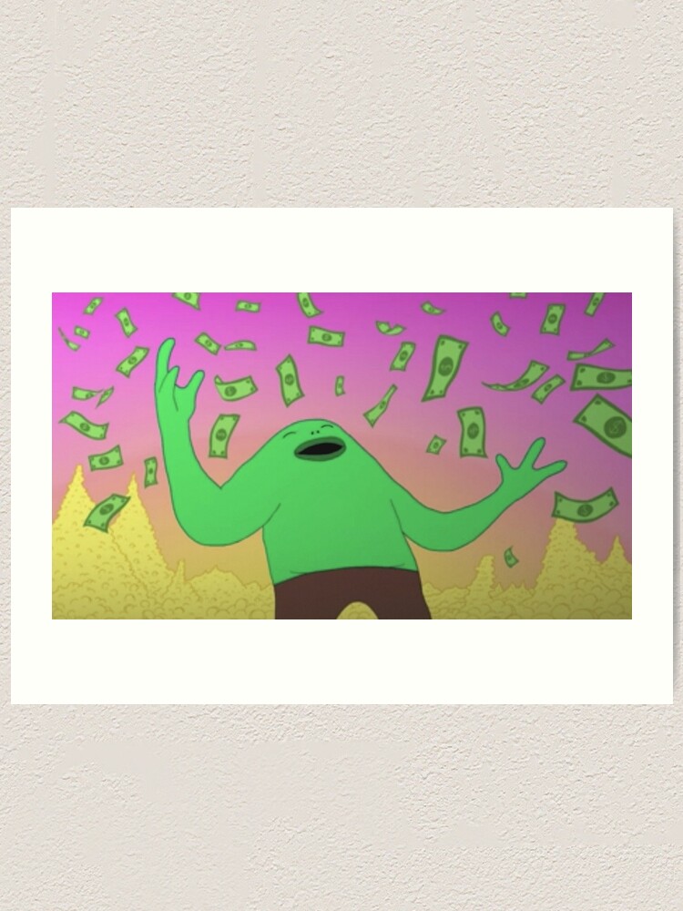 "Mr frog meme pose" Art Print by ABU-HASBROWN | Redbubble