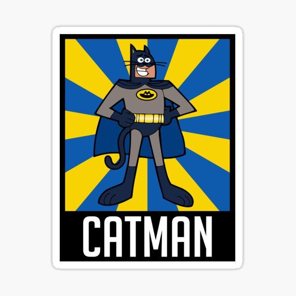 Catman- Superhero Cat Stickers | Redbubble
