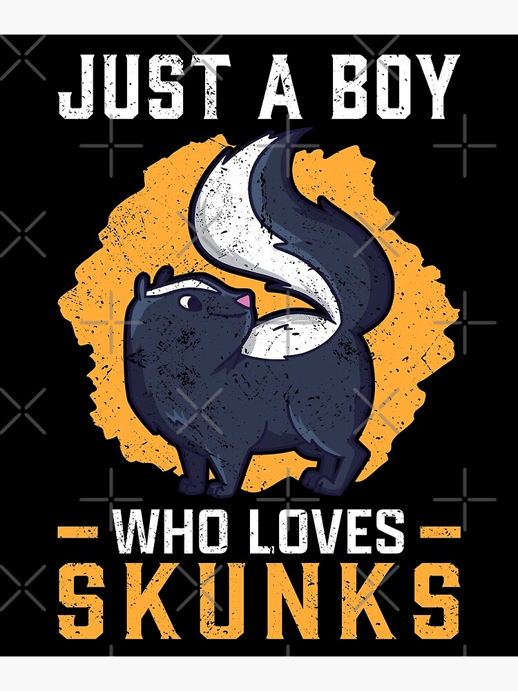 "Skunk Boy loves Stink Badger Skunk" Poster by madgrfx | Redbubble