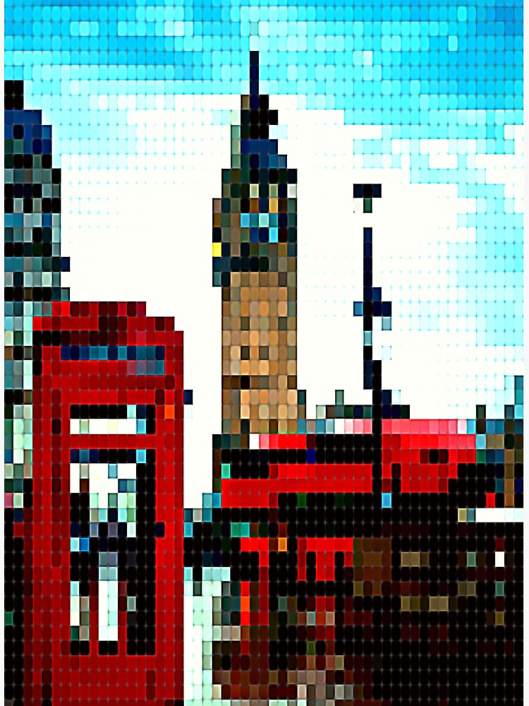 "London Streets Pixel Art" Sticker for Sale by ramazis | Redbubble