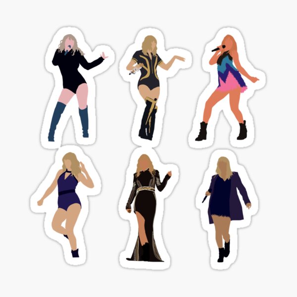 "Taylor Reputation Era Tour Outfits Sticker Pack Sticker" Sticker by ...