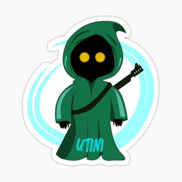 "Cute and funny utini cartoon character." Sticker for Sale by Creative ...