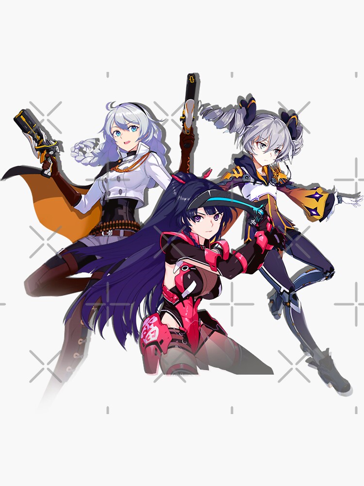 "Honkai Impact 3rd miHoYo Game Anime" Sticker for Sale by Monalisa1334 ...