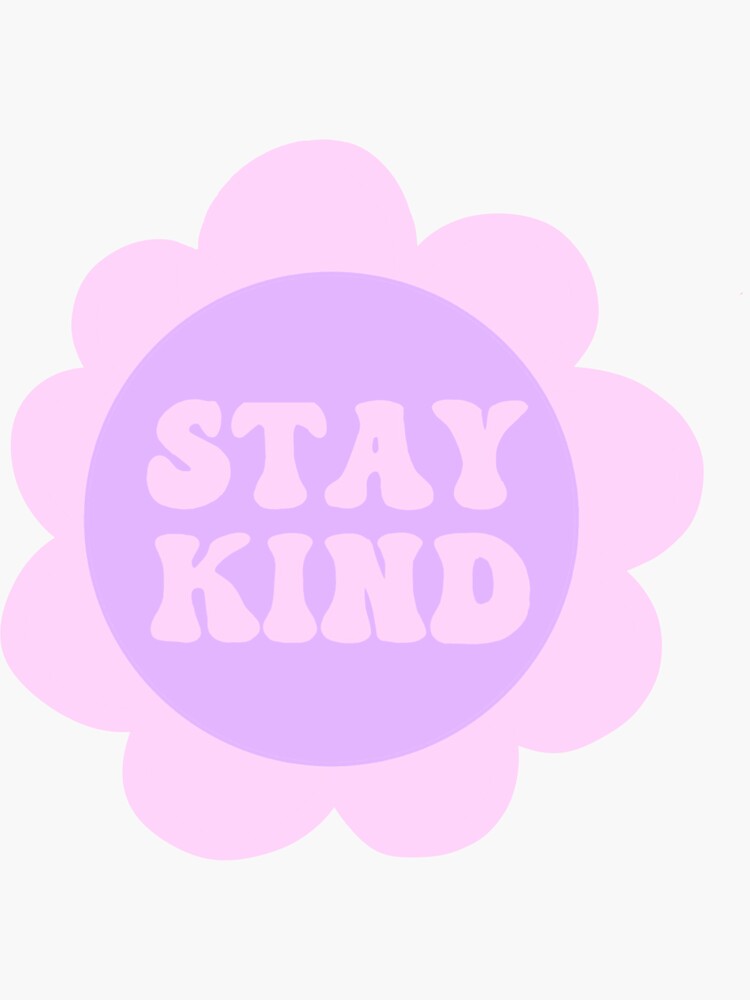 "Stay Kind - abstract pastel design" Sticker by adorabl-daisy | Redbubble