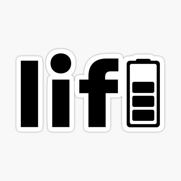 "LIFE" Sticker by Rusty-Gate98 | Redbubble