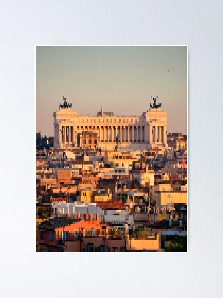 "Rome Italy - Pixel Art" Poster for Sale by ramazis | Redbubble