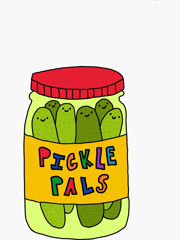 "Pickle Pals" Sticker for Sale by art-foreveryone | Redbubble