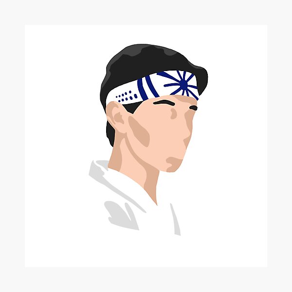 Lámina fotográfica «Daniel Larusso de la caricatura de Karate Kid y ...
