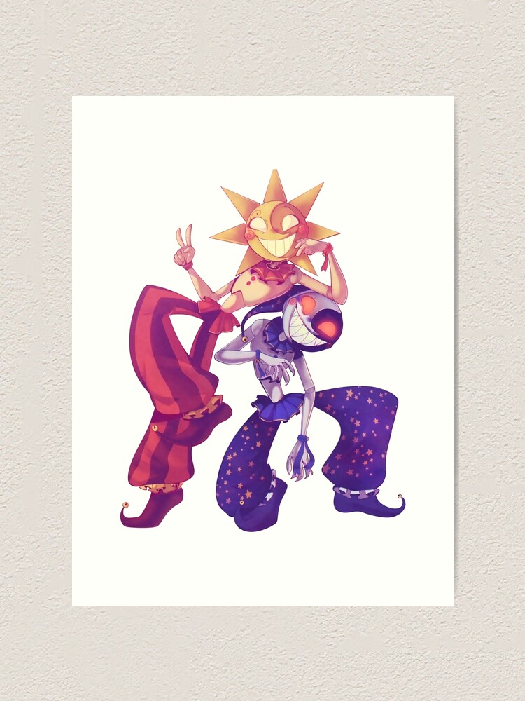 "five nightsat Freddy's Security Breach - Sundrop & MOONDROP" Art Print ...