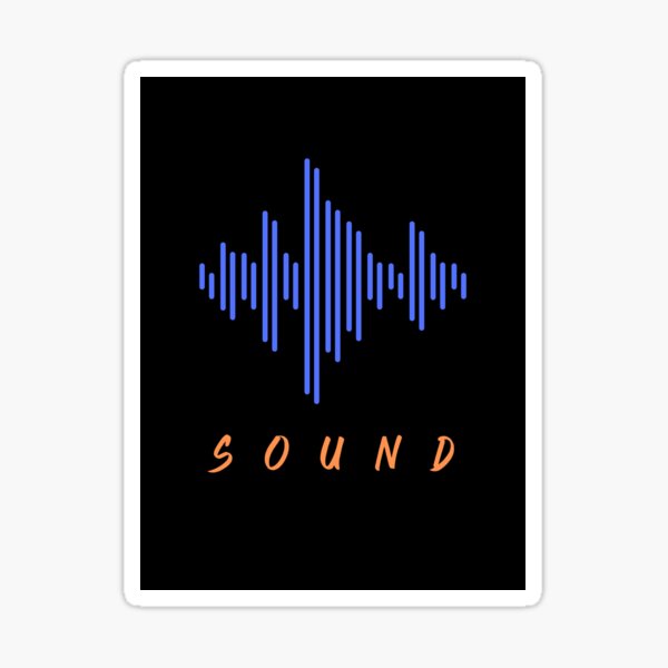 "Sound - Soundwave - audio engineer" Sticker by JBmarket4u | Redbubble