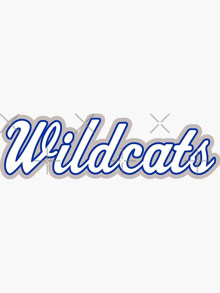 "Script Wildcats" Sticker for Sale by 23odz | Redbubble