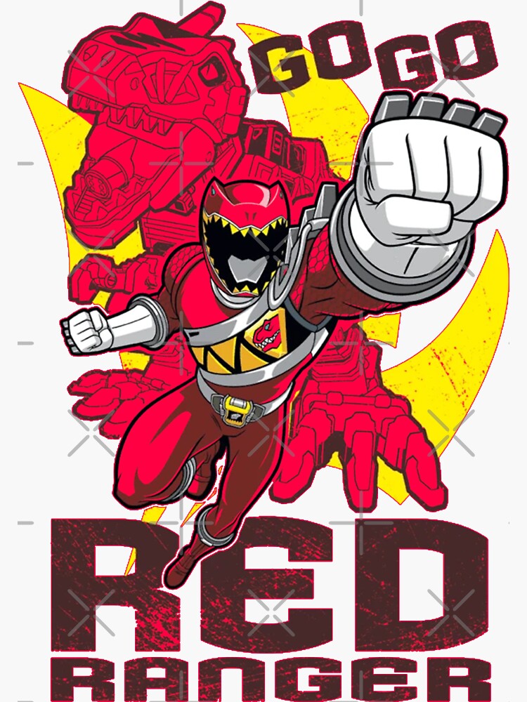 "Red Ranger" Sticker for Sale by Ravensclaw3 | Redbubble