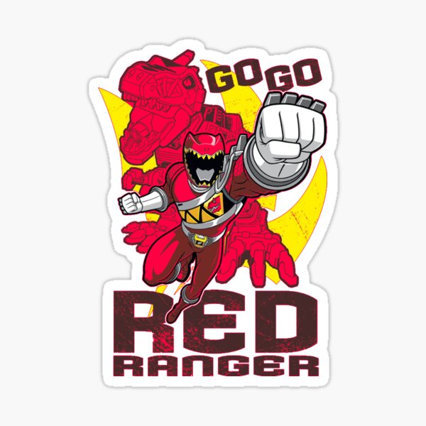 "Red Ranger" Sticker for Sale by Ravensclaw3 | Redbubble