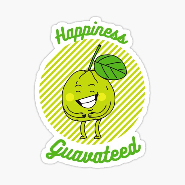 "Guava Frugivore Vegan Classic Sticker" Sticker by Jivha | Redbubble