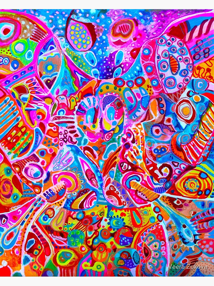 "Treasure, psychedelic, colorful, doodles, subconscious, positive, bold ...