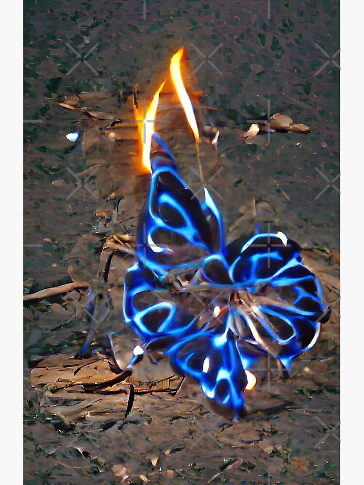 "burning butterfly" Poster for Sale by ryeregular | Redbubble