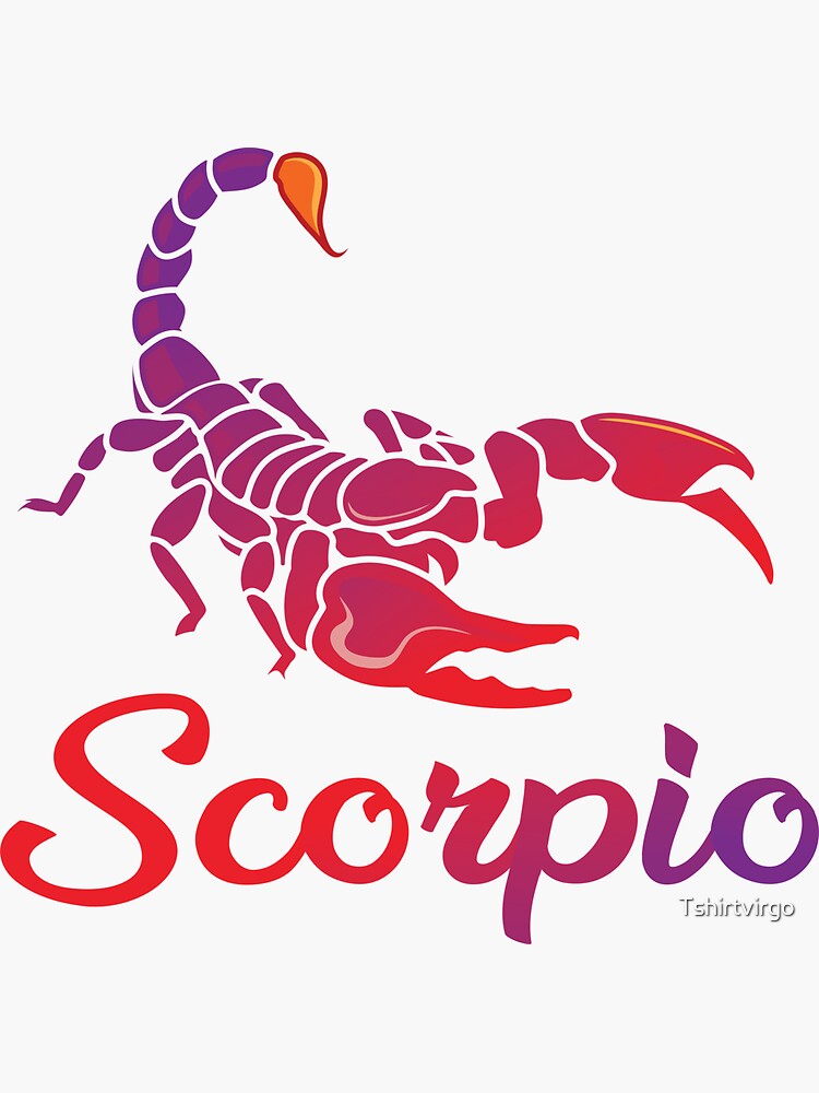 "Scorpio" Sticker for Sale by Tshirtvirgo | Redbubble