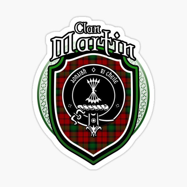 Pegatina «Clan Martin Tartan, Martin escocés, Martin apellido, Martin ...