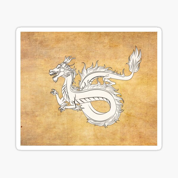"DRAGON | WHITE DRAGON | DRAGON LOVER | DRAGON ART |" Sticker by ...