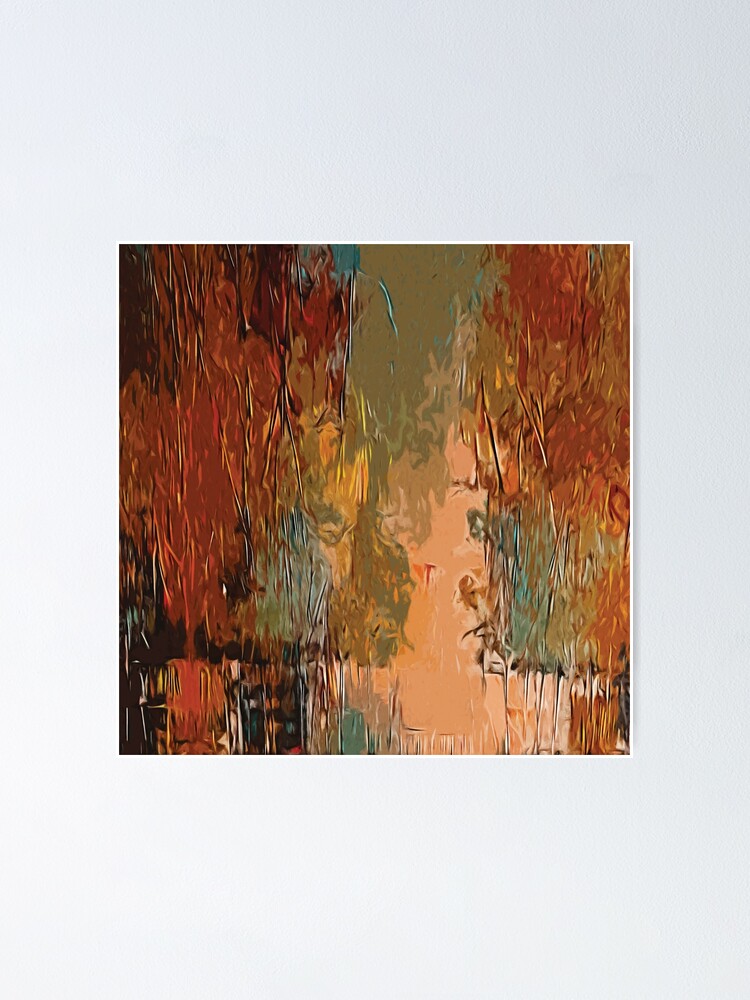 "Forest Fire | Abstract Art" Poster for Sale by artbypass | Redbubble