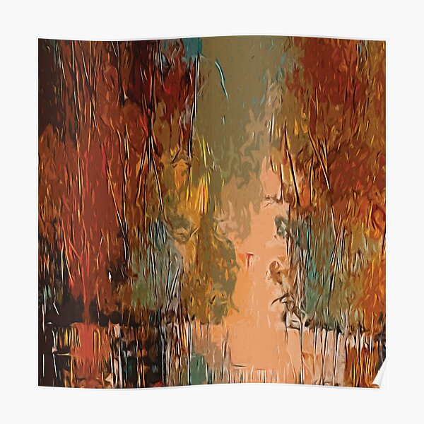 "Forest Fire | Abstract Art" Poster for Sale by artbypass | Redbubble