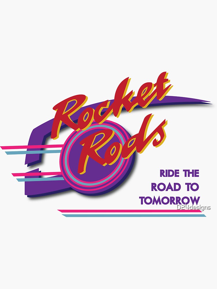 "Rocket Rods" Sticker for Sale by D24designs | Redbubble