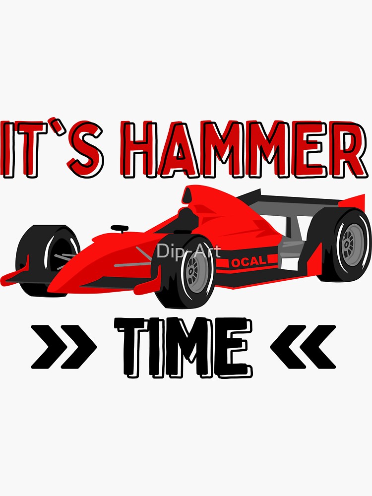 "Formula 1 - It's Hammer Time #44 Lewis Hamilton" Sticker for Sale by ...