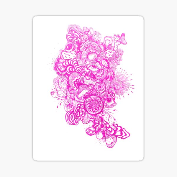 Pink Tab Sticker For Sale By Emmapinezich Redbubble
