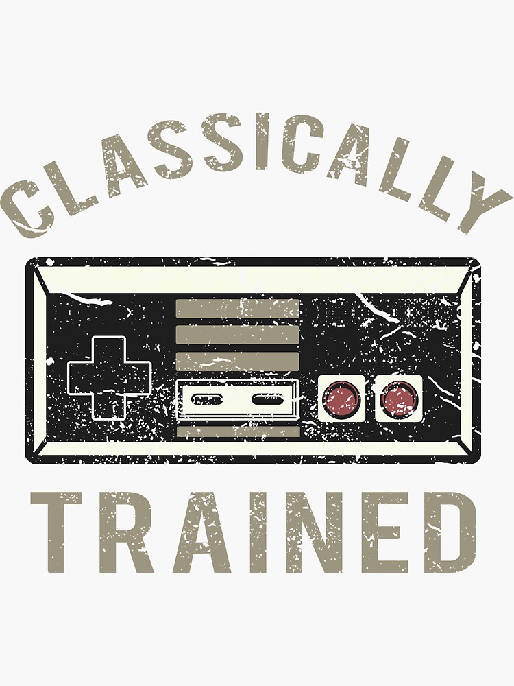 "Vintage Classically Trained Controller" Sticker by ChicLilyShop ...