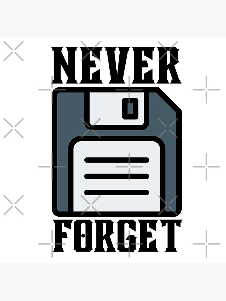Póster « Vintage Never Forget To Save Tipografía e ilustración» de X ...