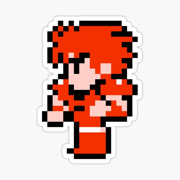 "8-Bit Fantasy Fighter" Sticker by CasualBiscuits | Redbubble