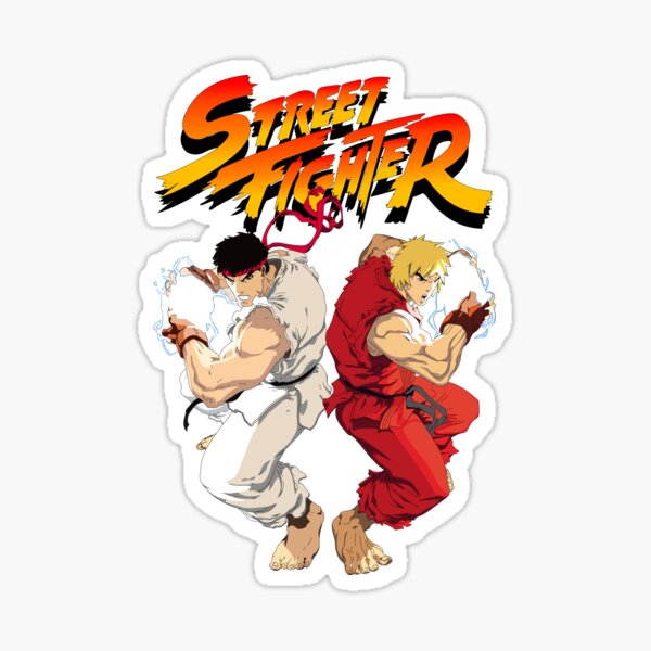 "Street Fighter" Sticker for Sale by AlbDesign | Redbubble