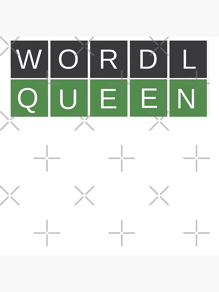 "Wordle Queen" Poster by Sci-Art-Cafe | Redbubble