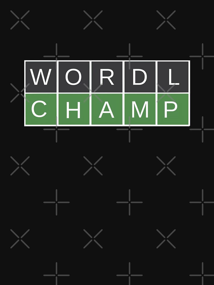 "Wordle Champ" Essential T-Shirt for Sale by Sci-Art-Cafe | Redbubble