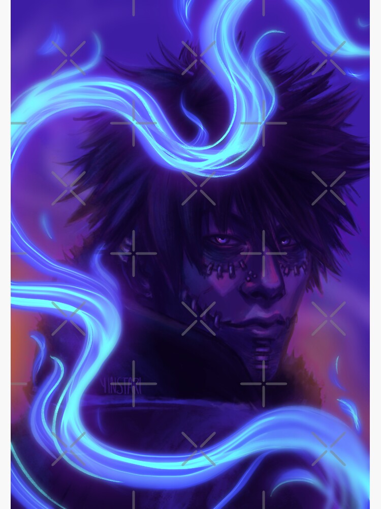 "Dabi portrait" Sticker for Sale by zevstari | Redbubble