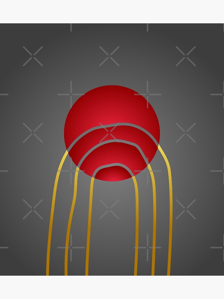 Lámina artística «Líneas y sol en estilo de dibujo abstracto para ...