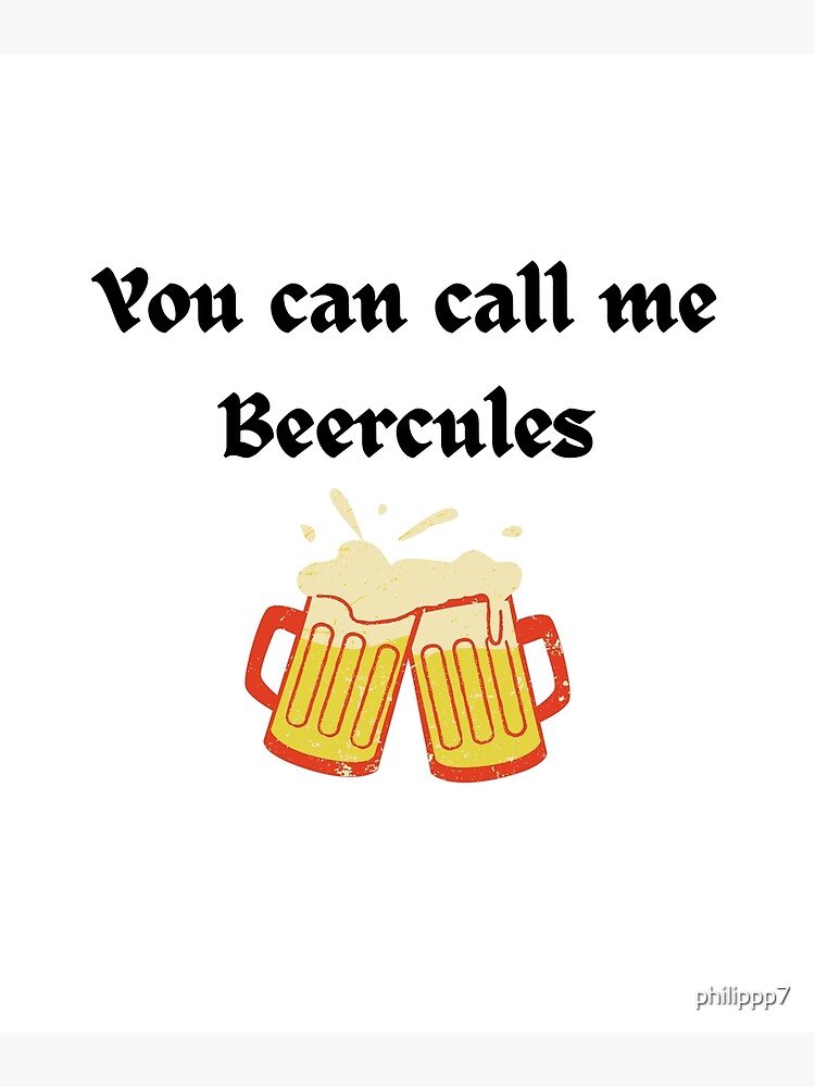 "Beercules" Poster by philippp7 | Redbubble