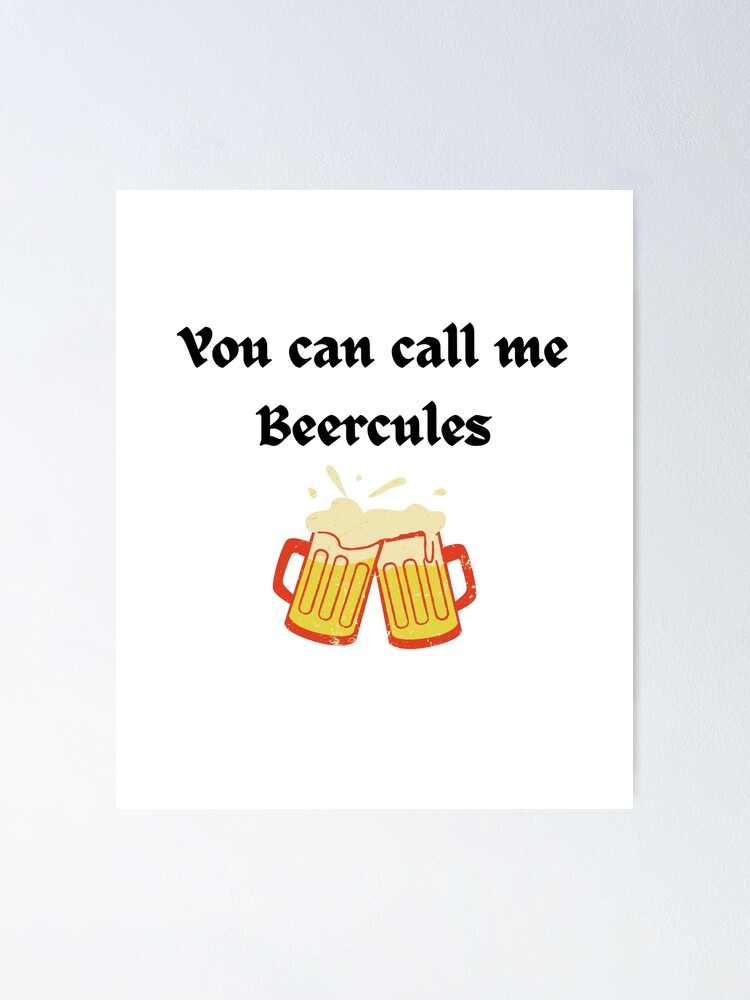 "Beercules" Poster by philippp7 | Redbubble