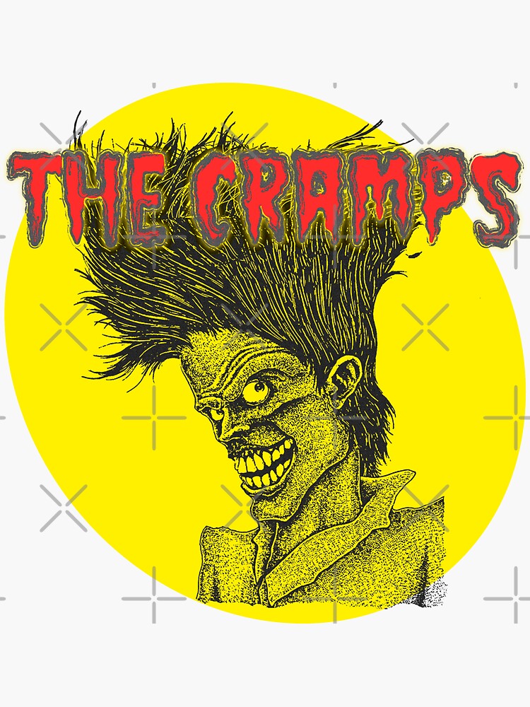 "Cramps" Sticker by SkyAfterDusk | Redbubble