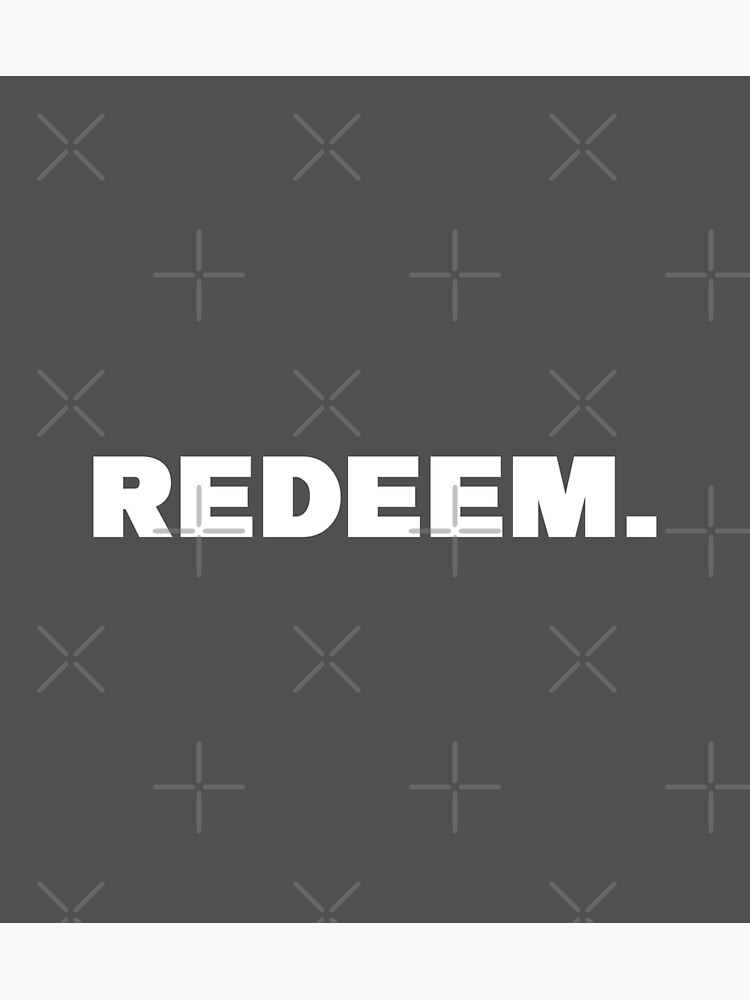 "Redeem One Word Quote" Poster for Sale by American-usa | Redbubble
