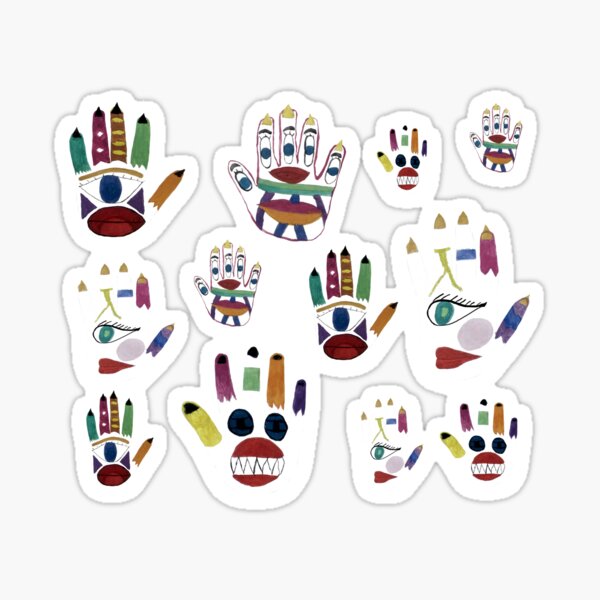 "Colorful Hamsa Hand | Kef Mariam Protection Art – Unique & Modern ...