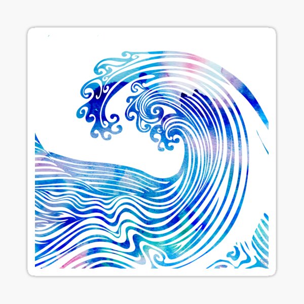 "Waveland" Sticker by sirenarts | Redbubble