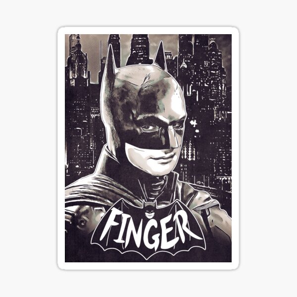 "Bat Finger" Sticker for Sale by CreativeSpero | Redbubble