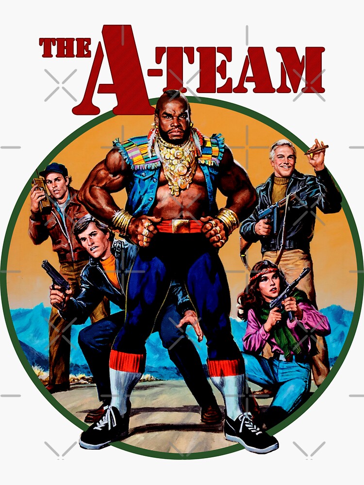 "The A Team" Sticker for Sale by Angelbeach | Redbubble