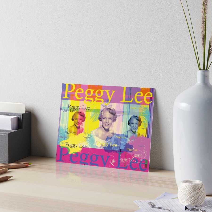 "beautiful Peggy Lee portrait, well-known singer, oldies, mouse living ...